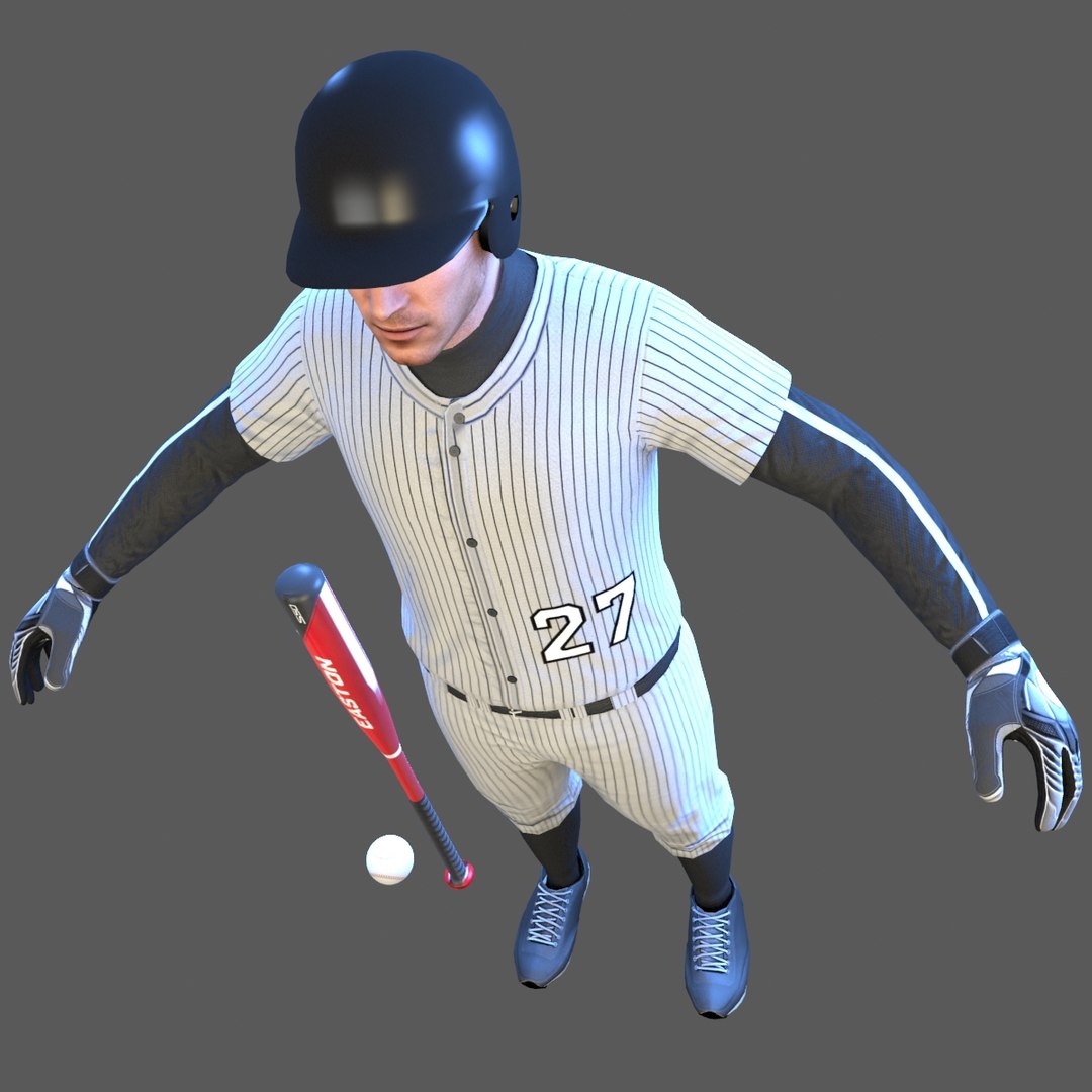 3D baseball player bat ball - TurboSquid 1462841
