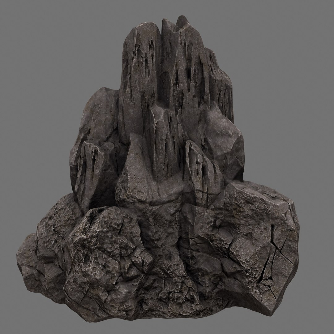 3d skull rock