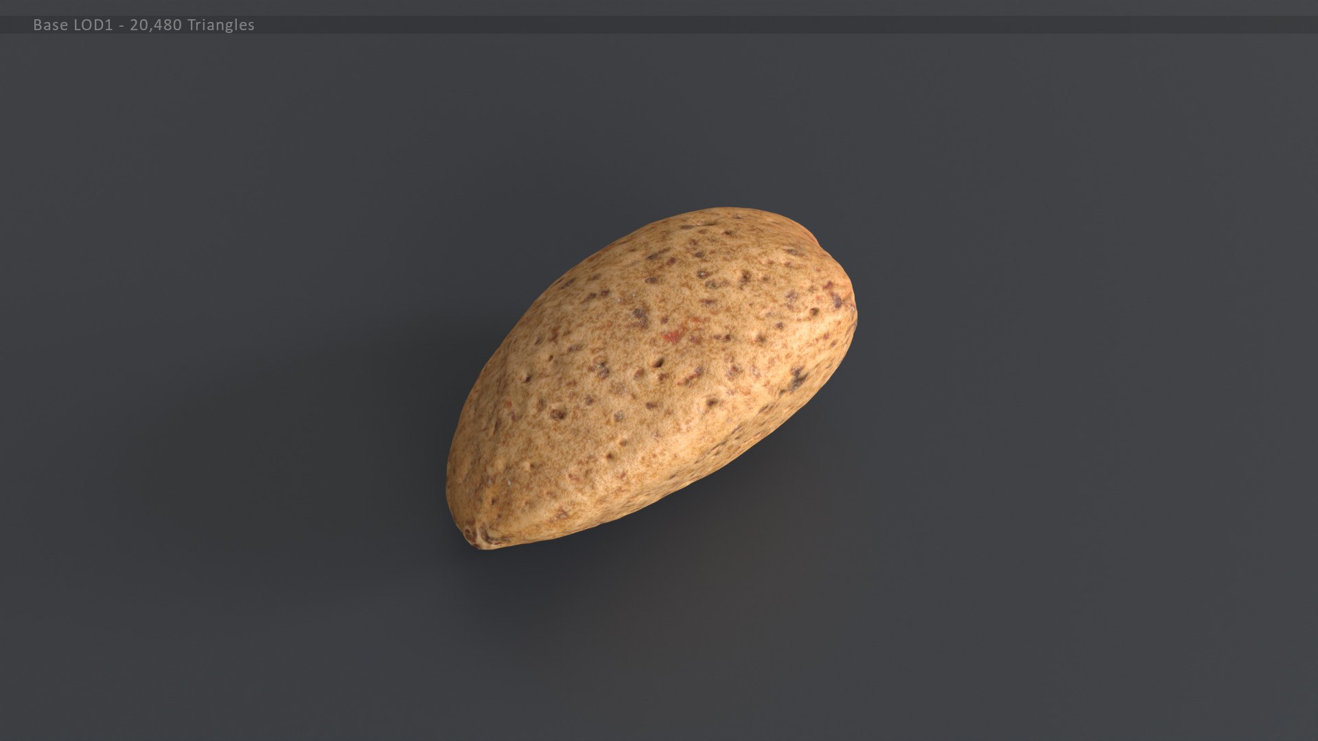3D Almond Unshelled 2 Model - TurboSquid 1990305
