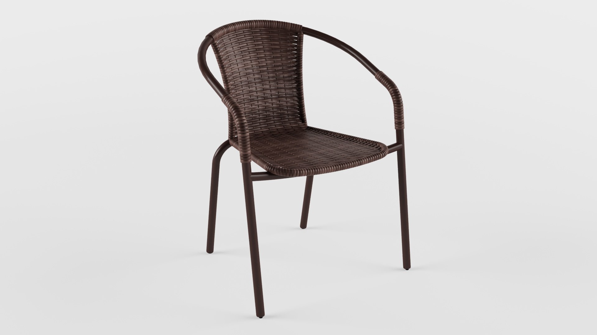 Steel Rattan Armchair - Casanova Model - TurboSquid 2227495
