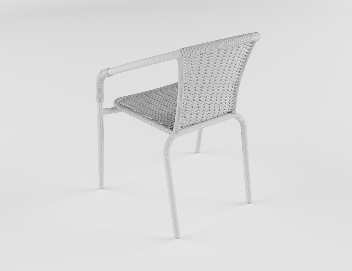 Steel Rattan Armchair - Casanova Model - TurboSquid 2227495
