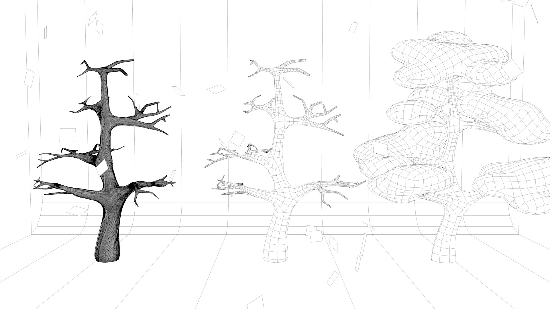 Stylized Low Poly Japanese Dark Pine Tree Model - TurboSquid 2126663