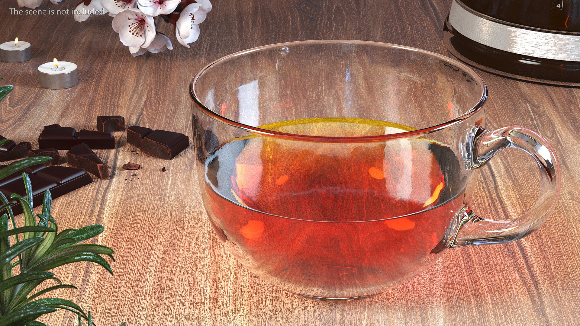 3D Half Full Empty Glass Tea Cup Model - TurboSquid 2083664