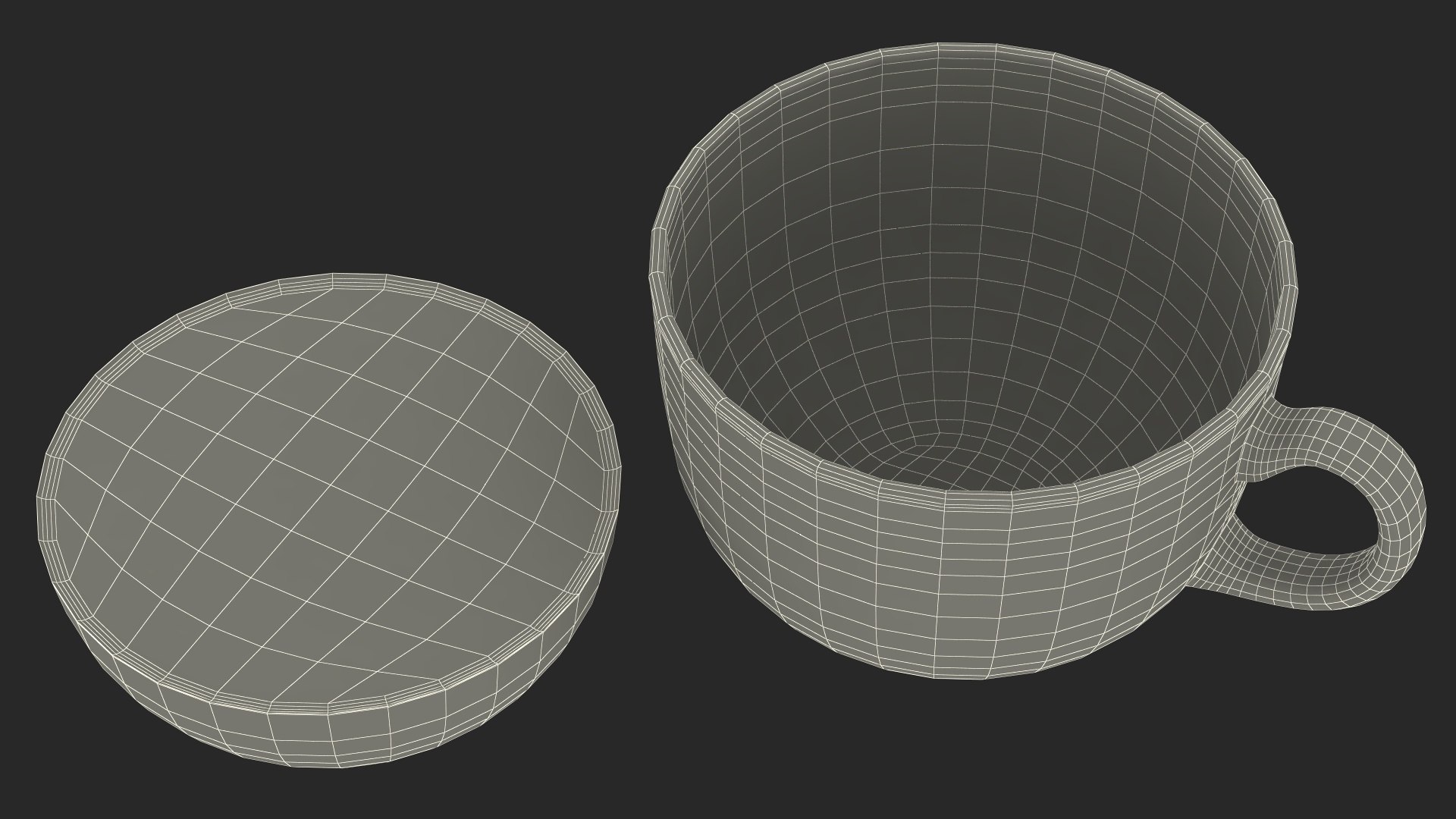 3D Half Full Empty Glass Tea Cup Model - TurboSquid 2083664