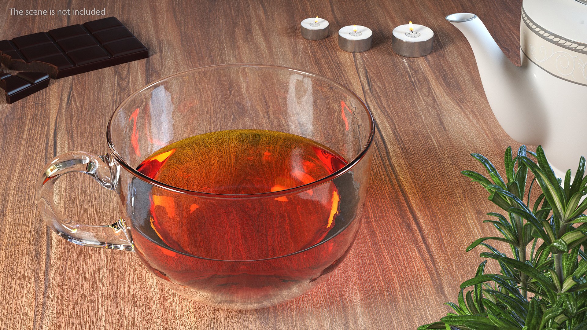 3D Half Full Empty Glass Tea Cup Model - TurboSquid 2083664