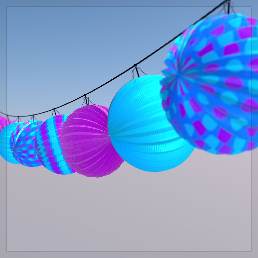 3d String Paper Lanterns