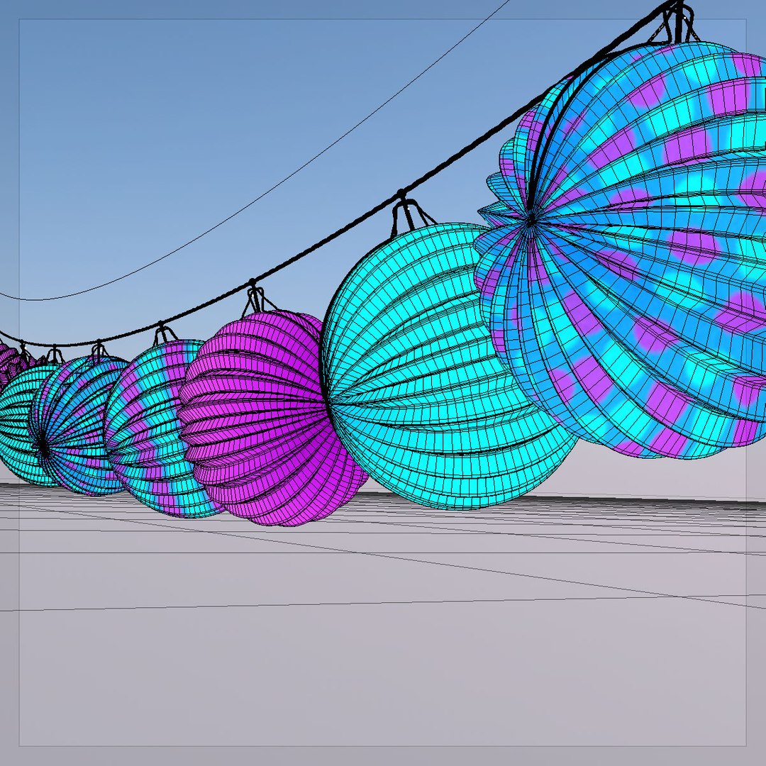 3d String Paper Lanterns