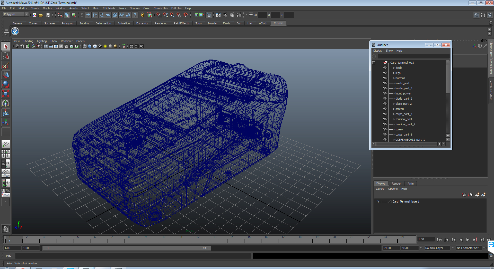 3D card terminal - TurboSquid 1219162