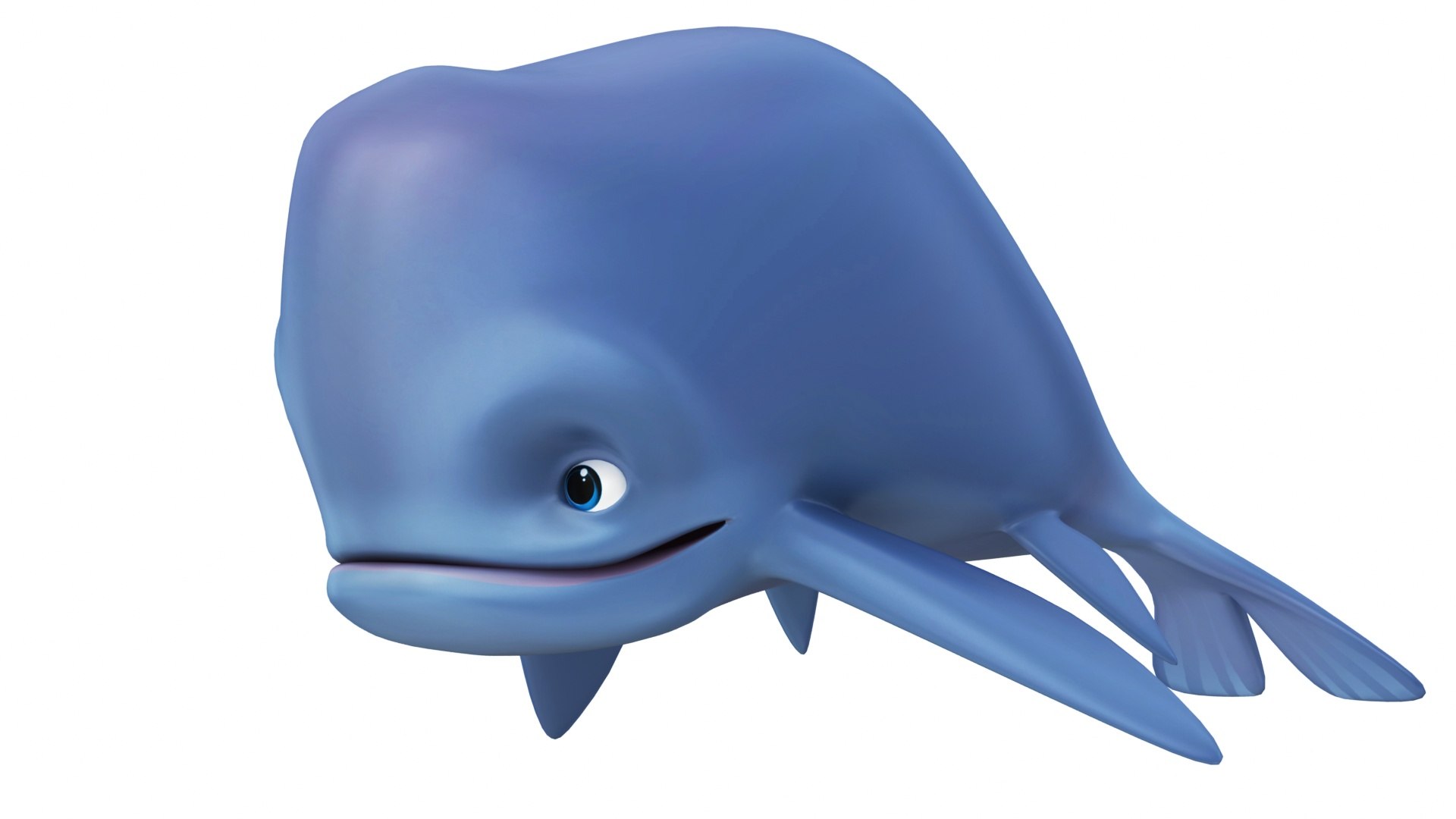 3D Model Cartoon Sperm Whale - TurboSquid 2081584