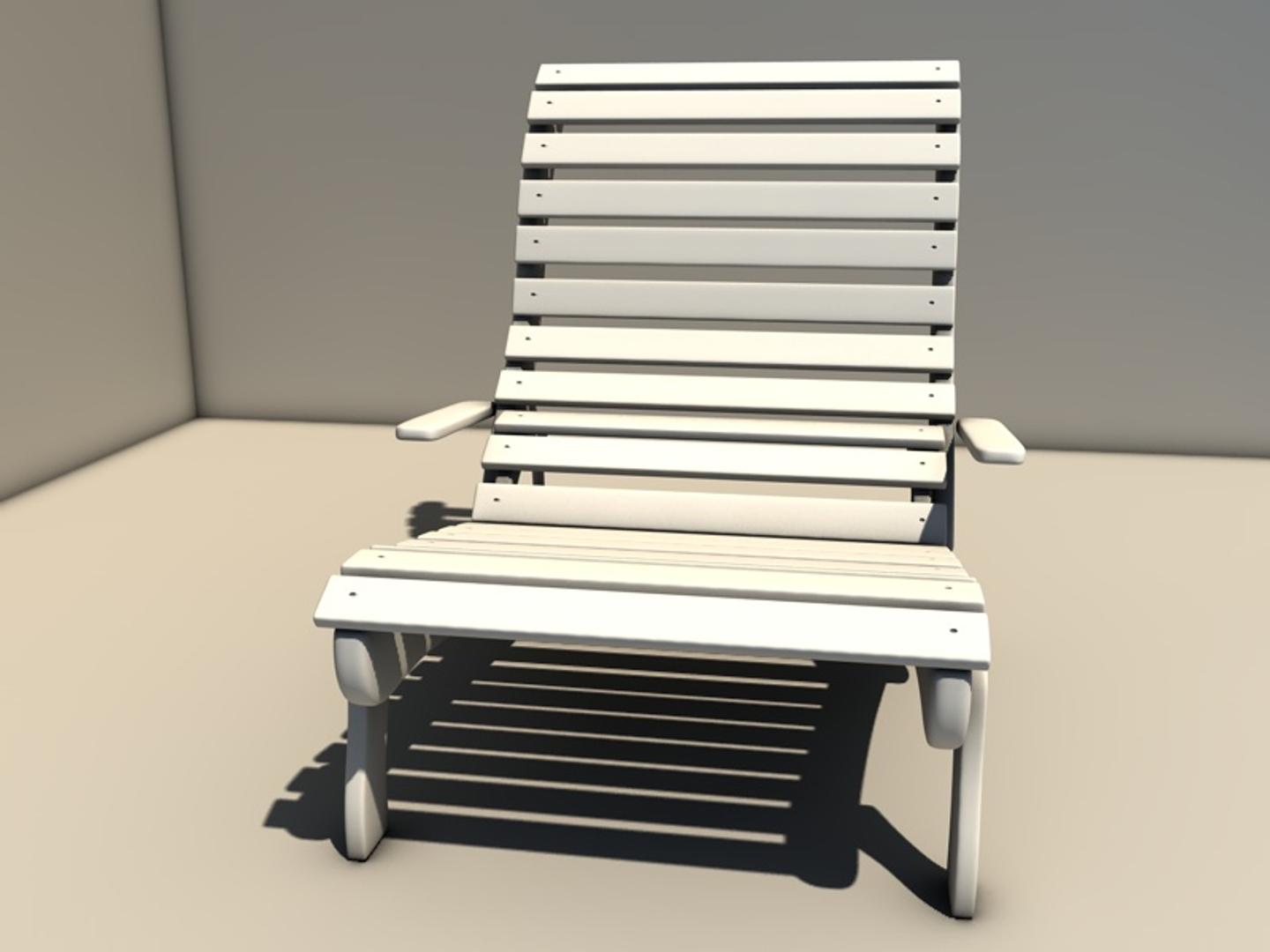3d beach chair model