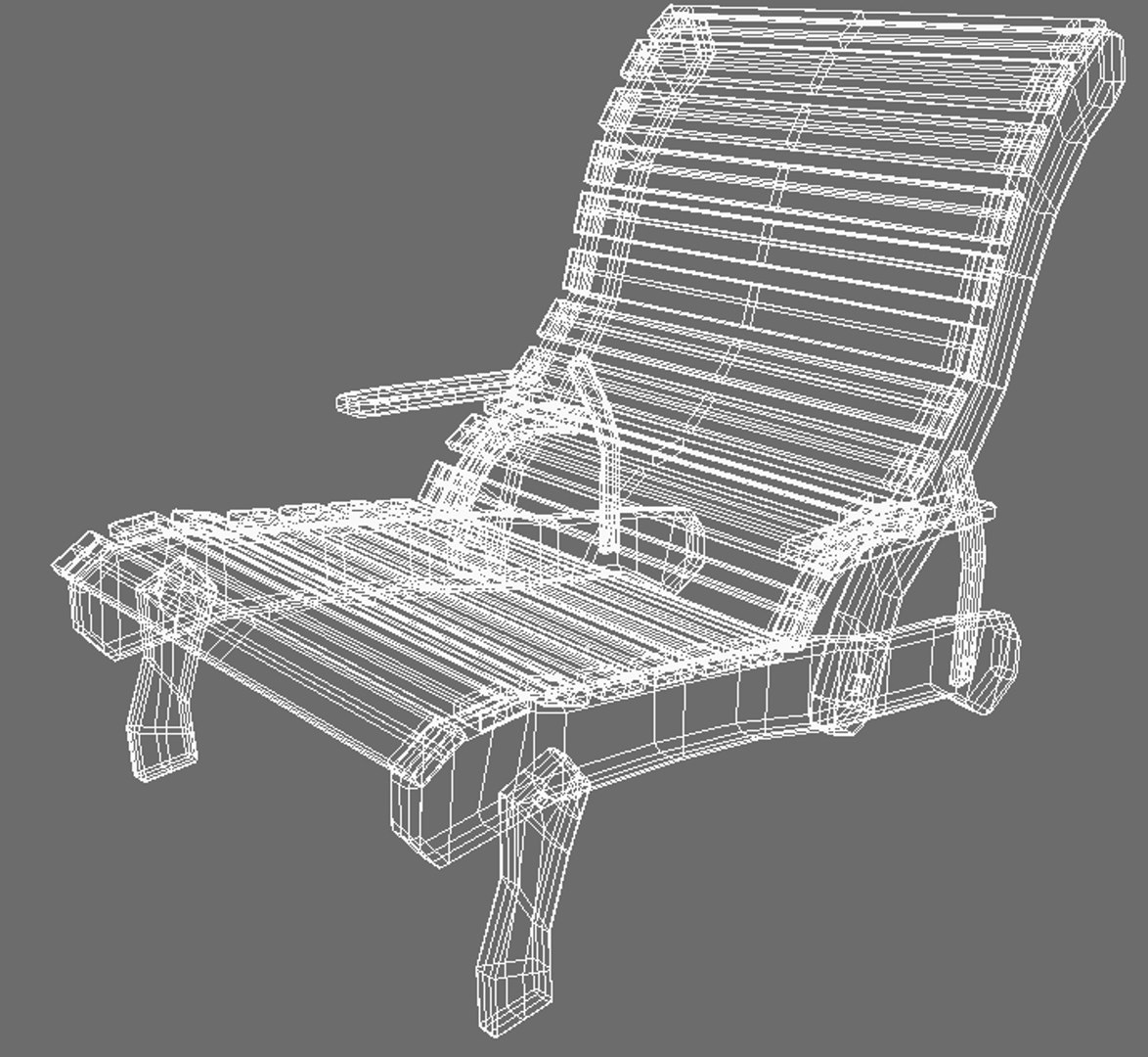 3d Beach Chair Model