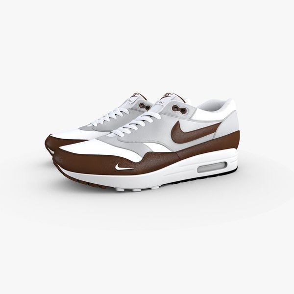 Nike Air Max 1 Leather Brown 3D 모델 - TurboSquid 1918145