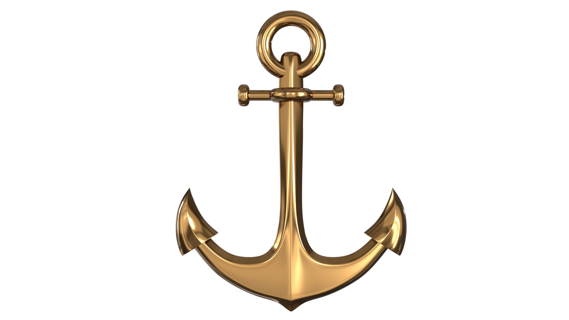 3D Model Anchor Gold PBR - TurboSquid 2500652