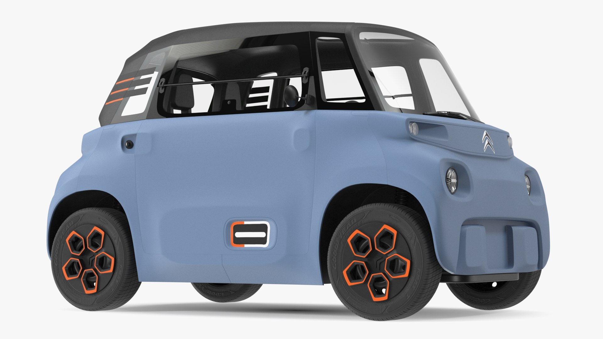 3D Model Citroen Ami Simple Interior - TurboSquid 2097792