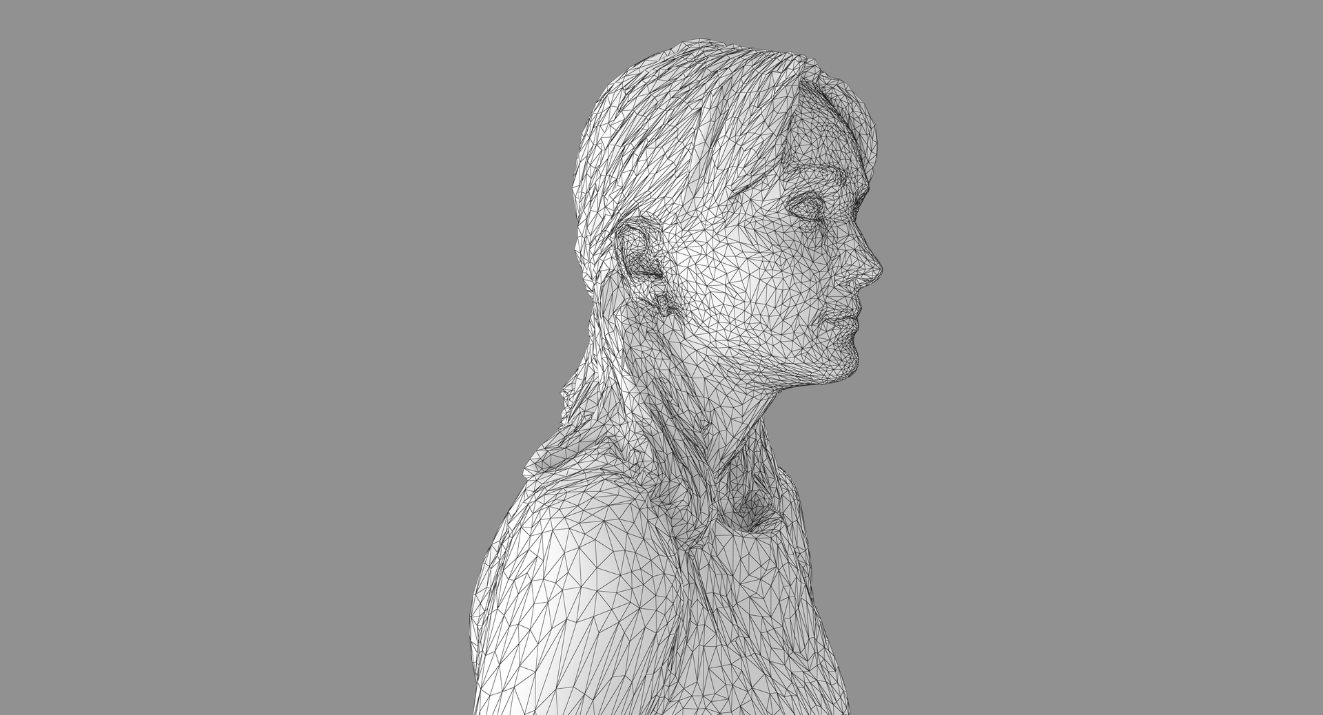 3d model woman female human