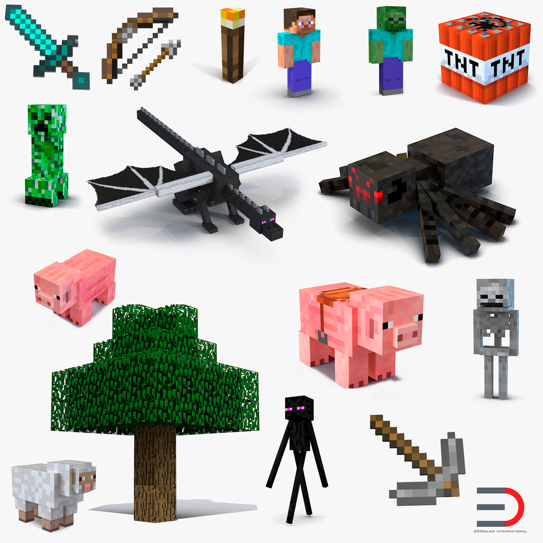 Colecção Minecraft Modelo 3D - TurboSquid 1053537