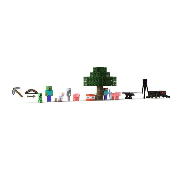 3d model minecraft set torch