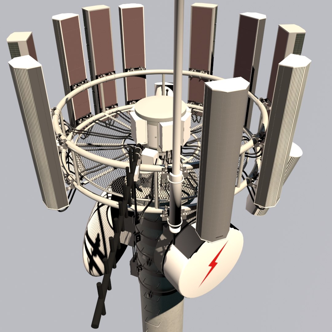 3D Model Cell Repeater Tower - TurboSquid 1149716