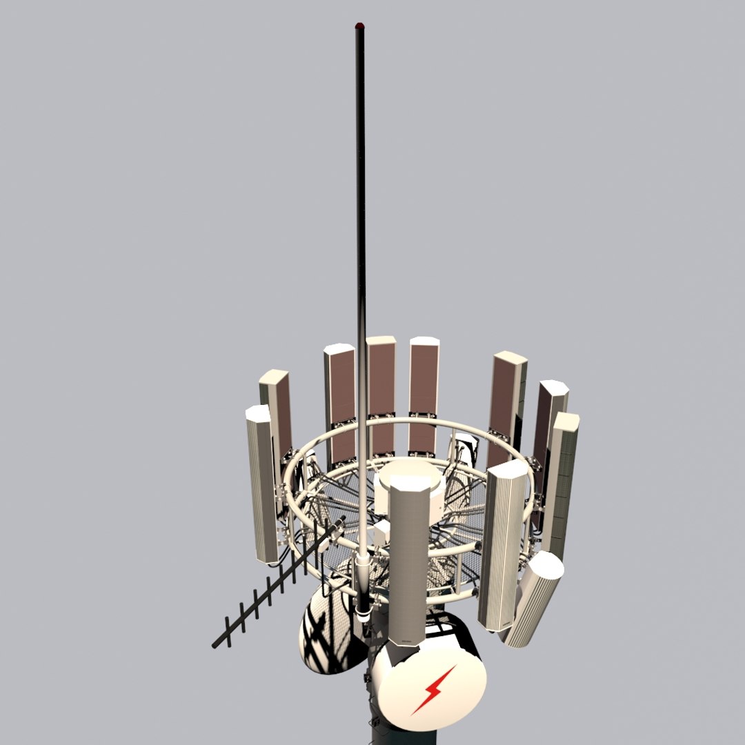 3D Model Cell Repeater Tower - TurboSquid 1149716