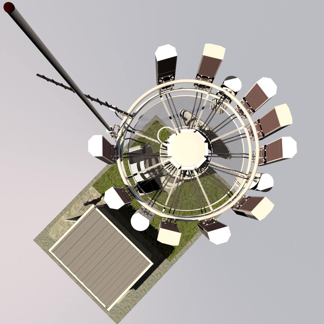 3D Model Cell Repeater Tower - TurboSquid 1149716
