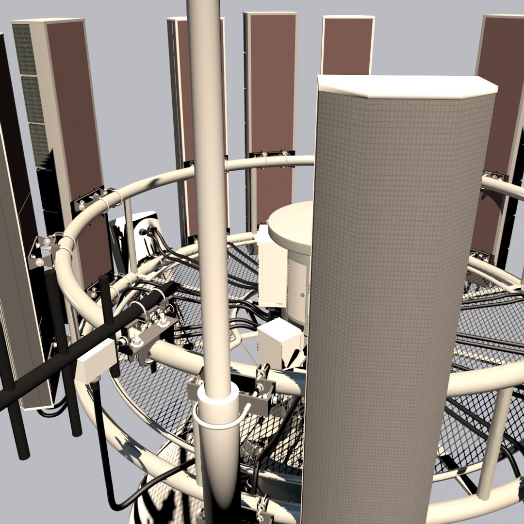 3D Model Cell Repeater Tower - TurboSquid 1149716