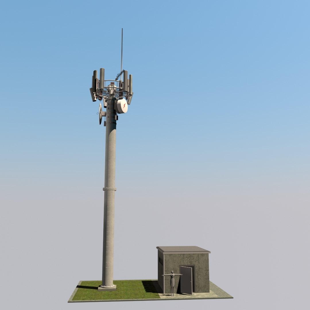 3D Model Cell Repeater Tower - TurboSquid 1149716