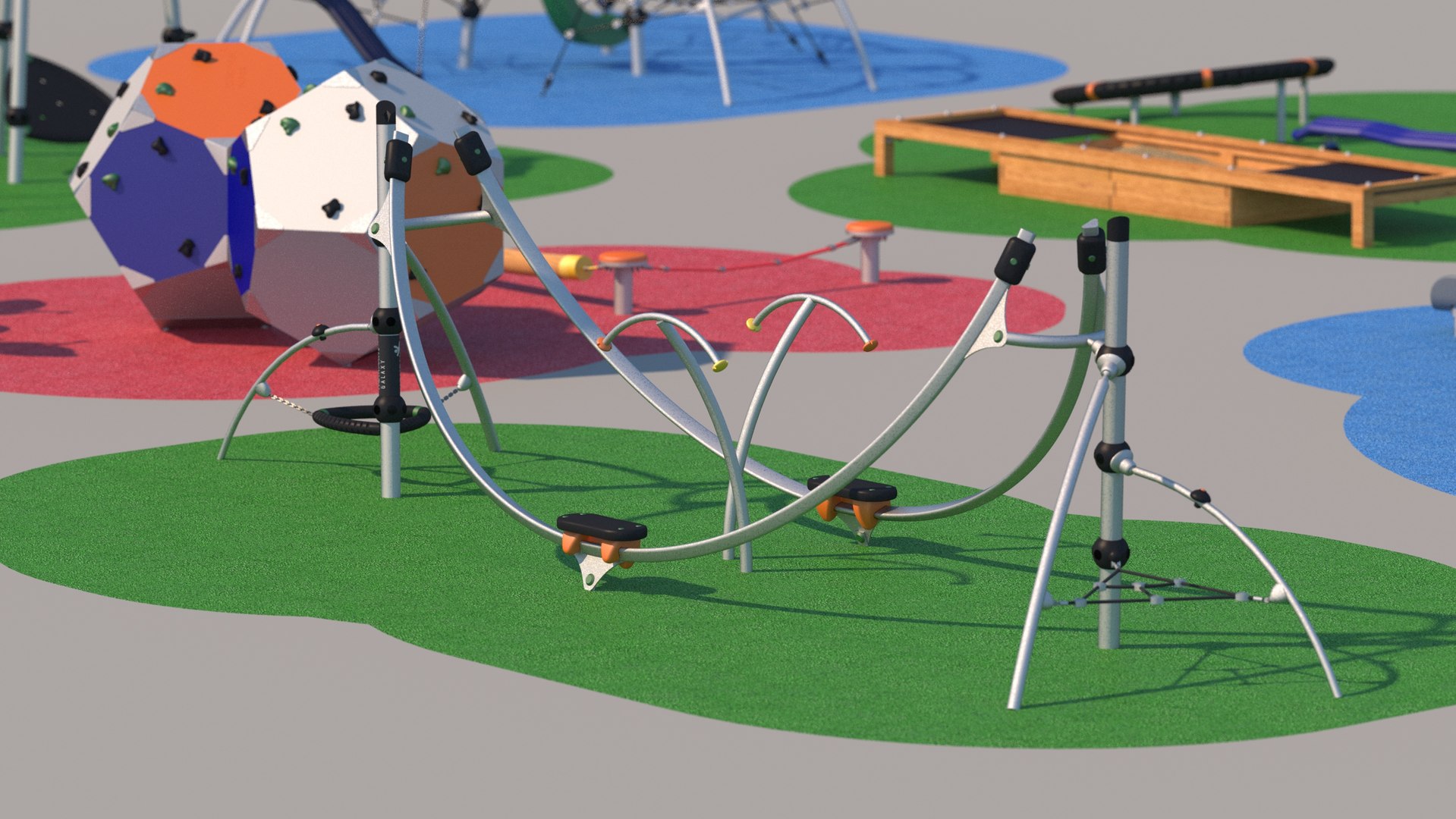 Modern Children Playground 3D Model - TurboSquid 1256520
