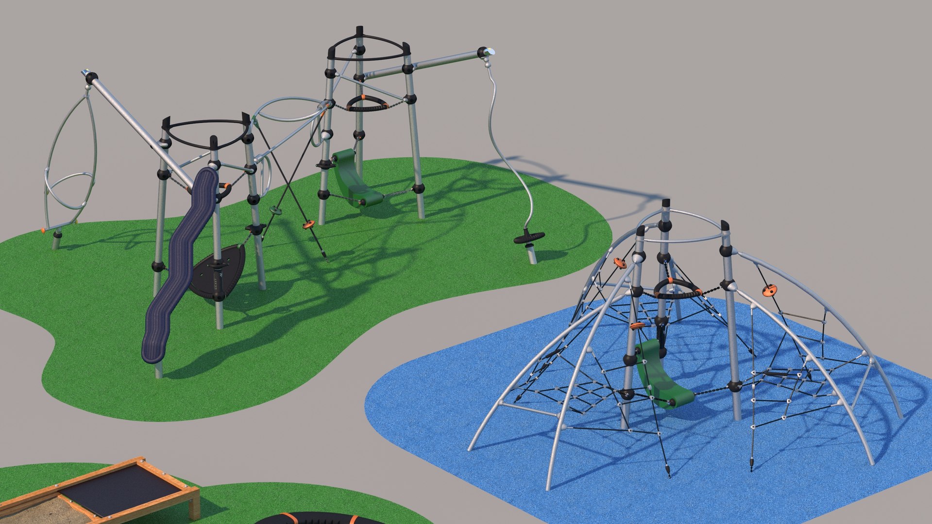 Modern Children Playground 3D Model - TurboSquid 1256520