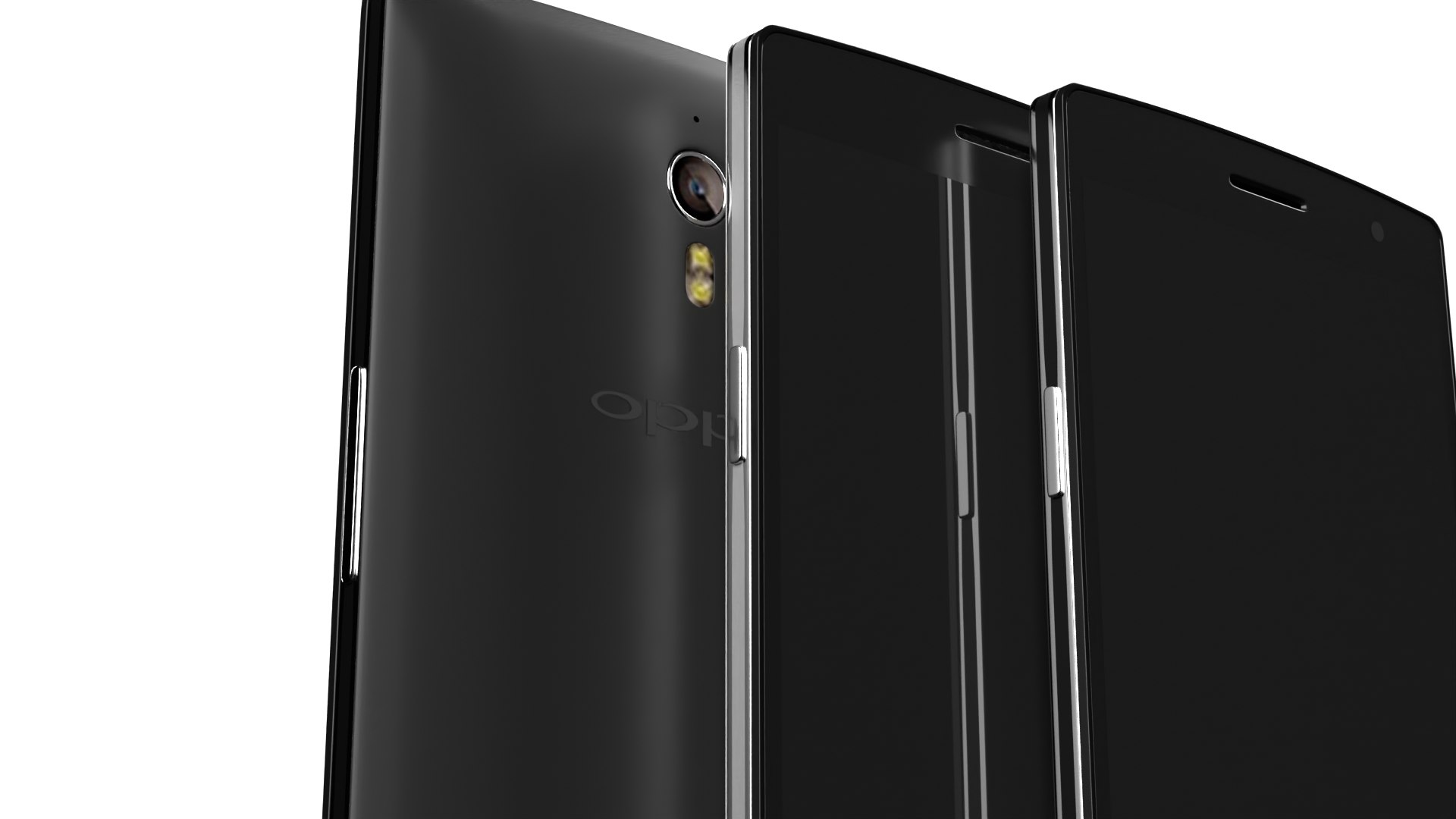 3D OPPO Find 7 Black and White All colors model - TurboSquid 1909648