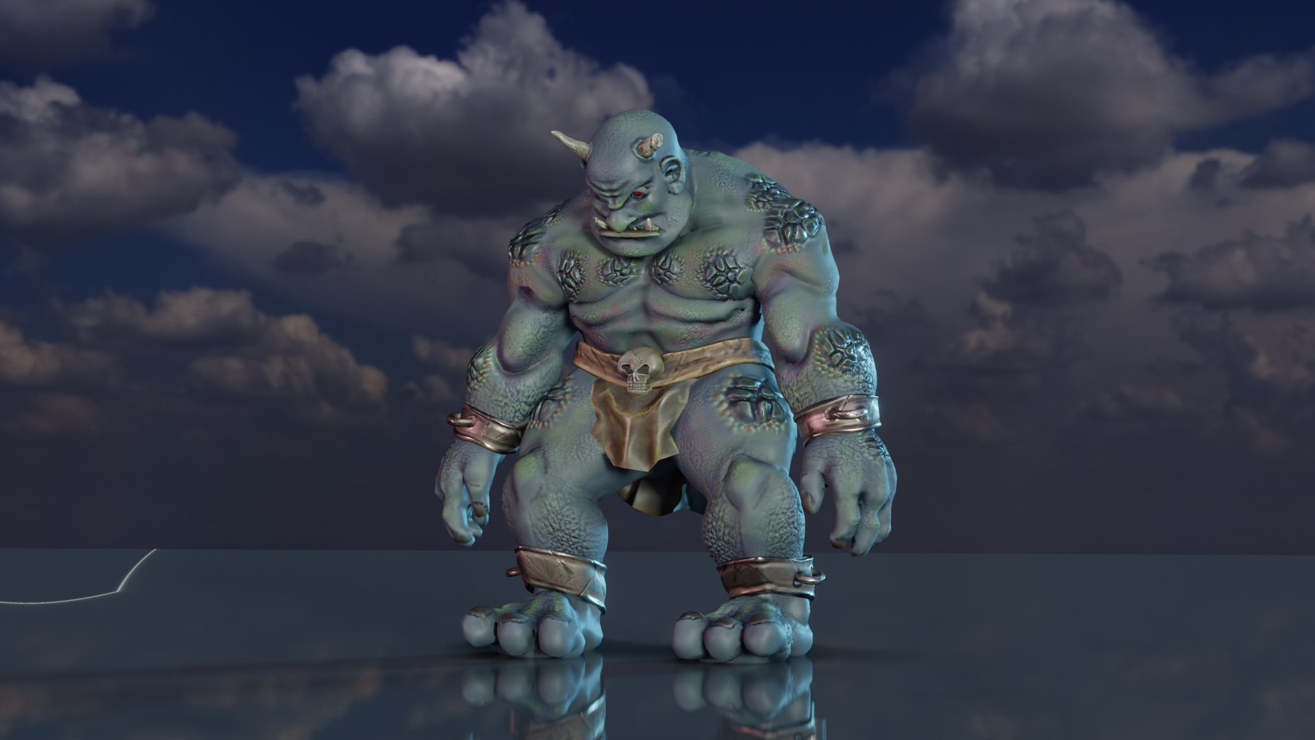 3D Mighty Orc Brute - TurboSquid 2074829