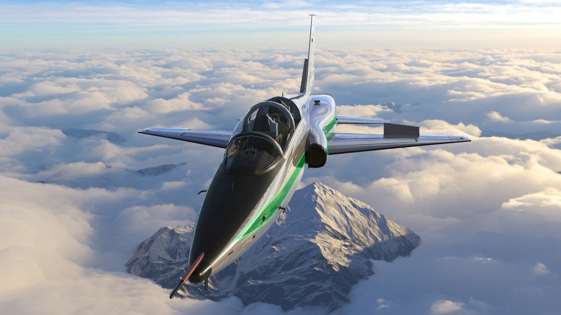 Two-seat Supersonic Jet Trainer Grey Rigged For Maya 3D Model ...