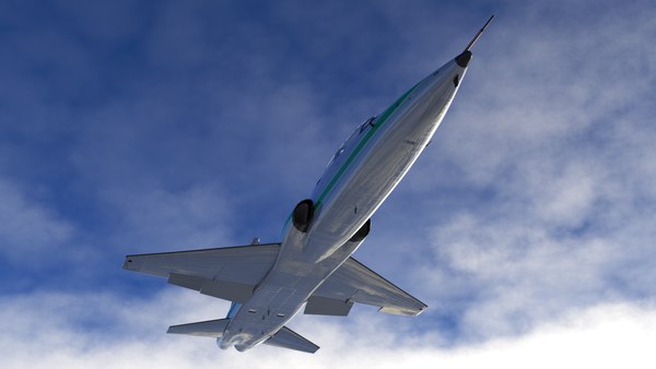 modelo 3d Entrenador Jet Supersónico de dos asientos con aparejo gris ...