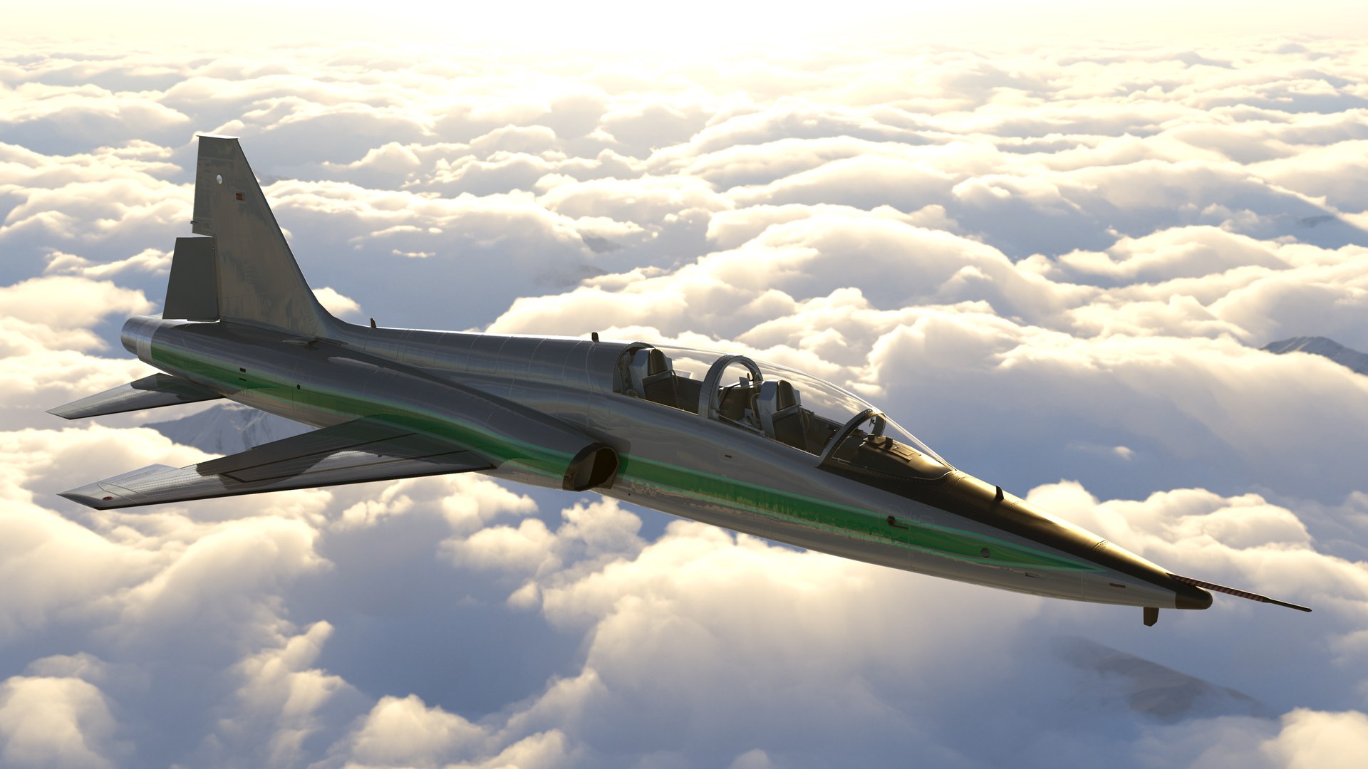 Two-seat Supersonic Jet Trainer Grey Rigged For Maya 3D Model ...
