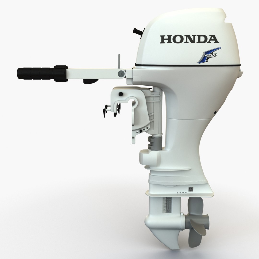 3d Outboard Engine Honda Bf20 Model
