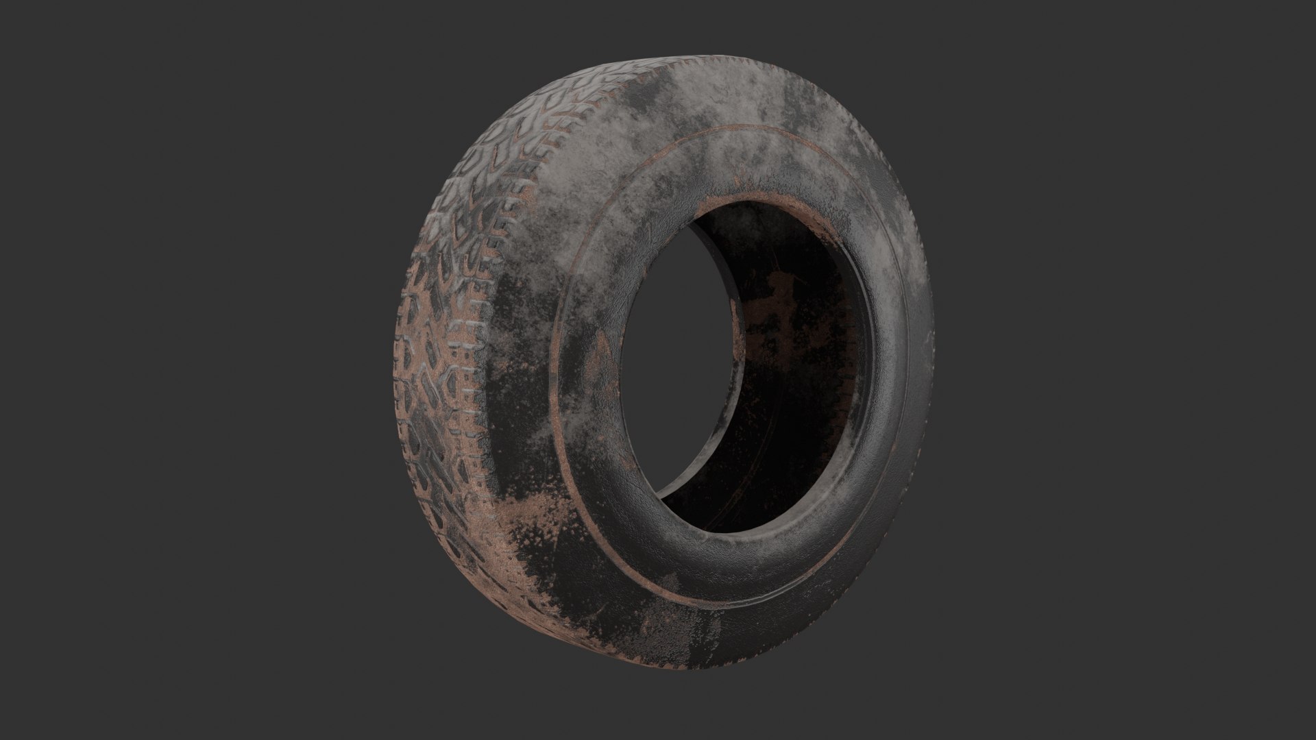 3D Dirty Tire Dirt Model - TurboSquid 1644390