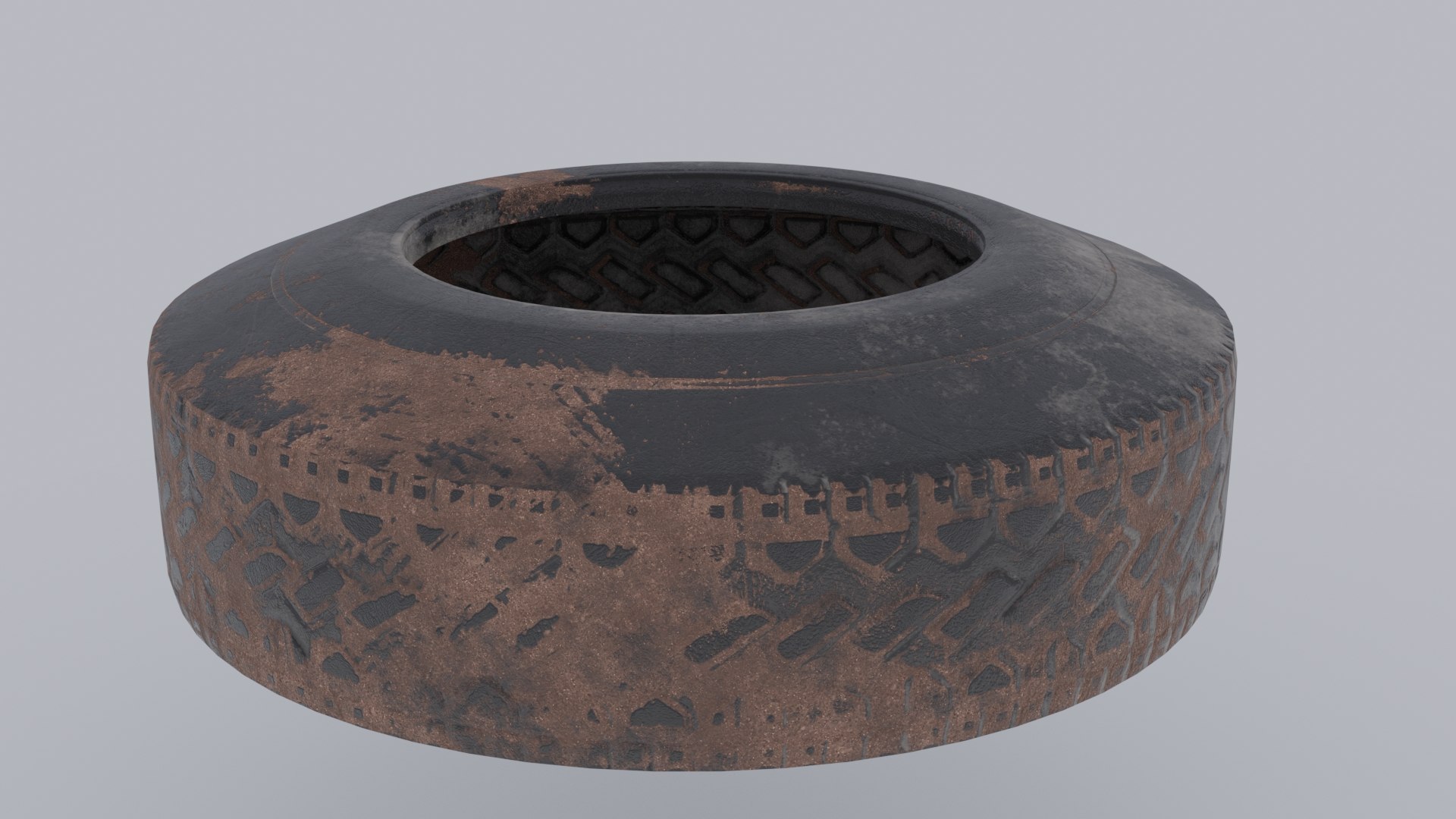 3D Dirty Tire Dirt Model - TurboSquid 1644390