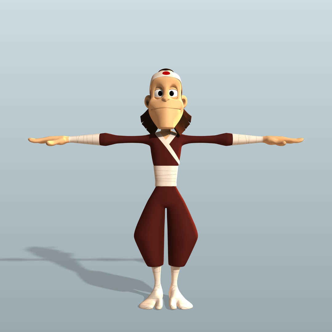 3d Fully Rigged Monkey Monk