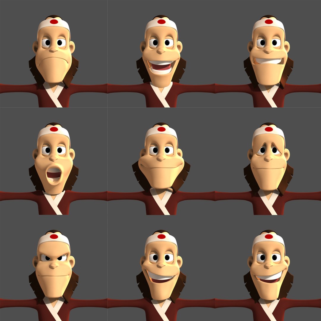 3d Fully Rigged Monkey Monk