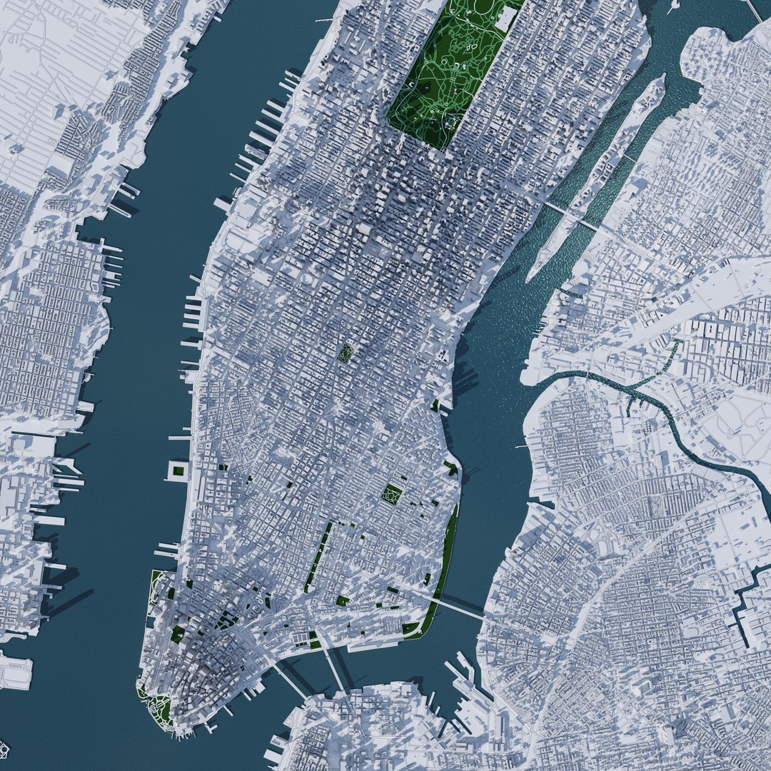 New York City Manhattan 3D Model - TurboSquid 1347047