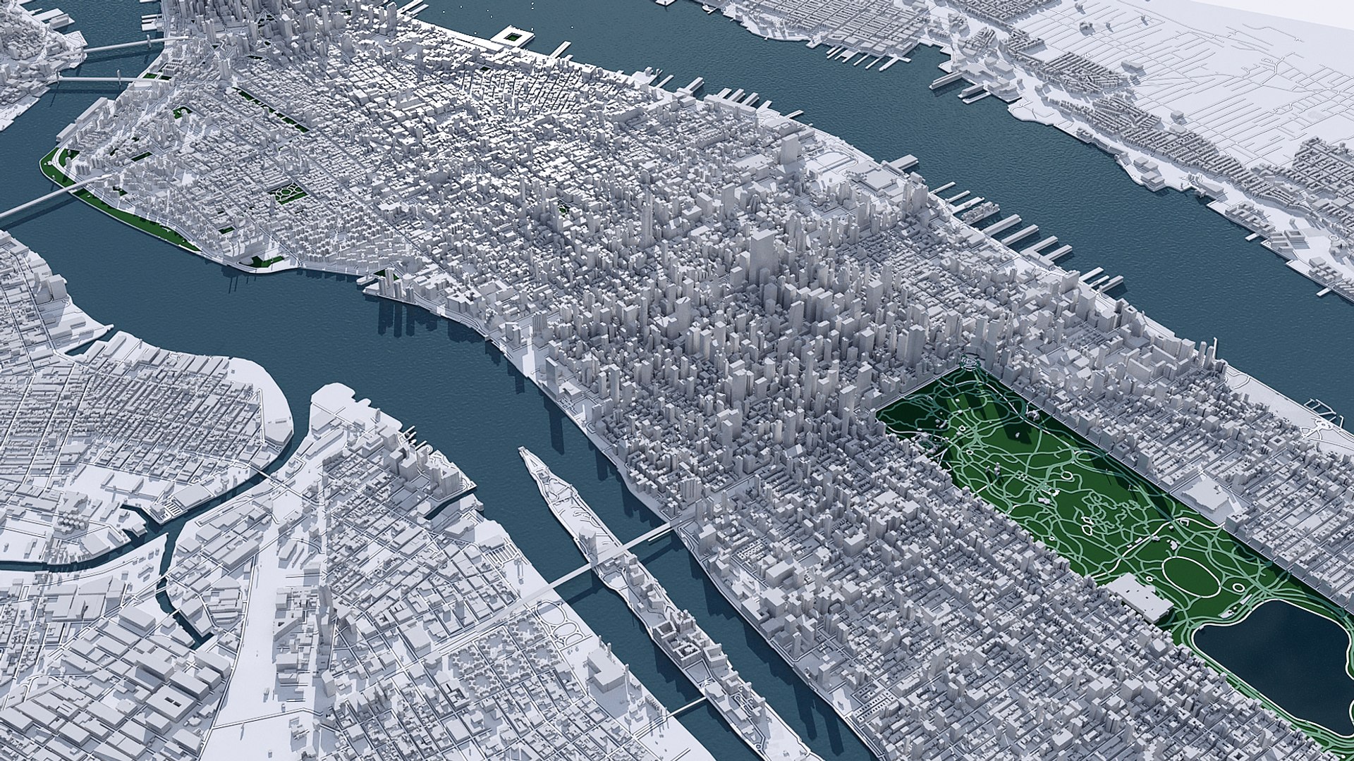 New York City Manhattan 3D Model - TurboSquid 1347047