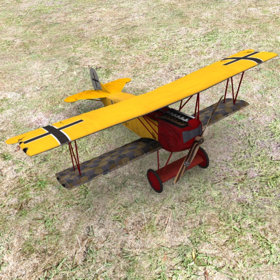 3d Von Richthofen Fighter Fokker Model