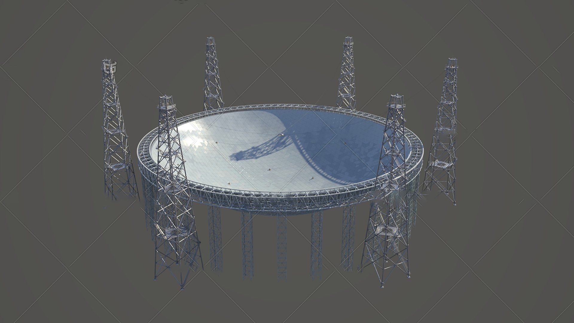 modelo 3d Fast radio telescope - TurboSquid 1930183
