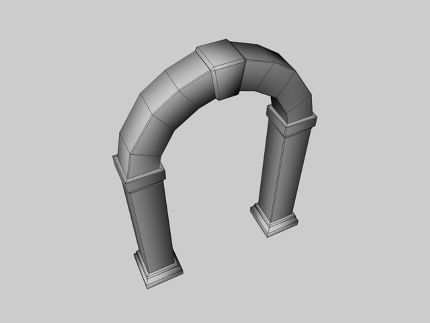 3d Stone Portal Model