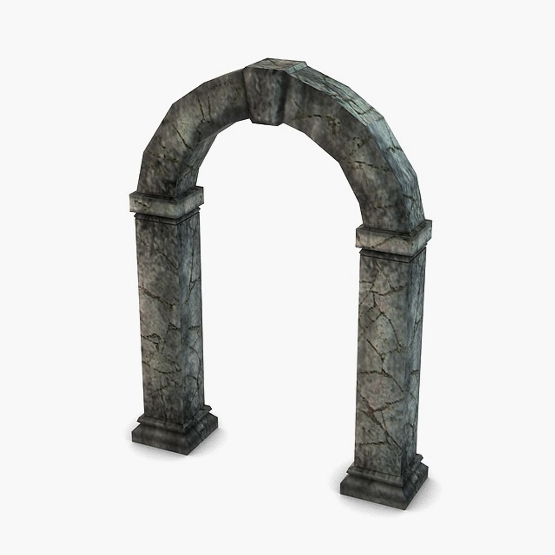 3d stone portal model