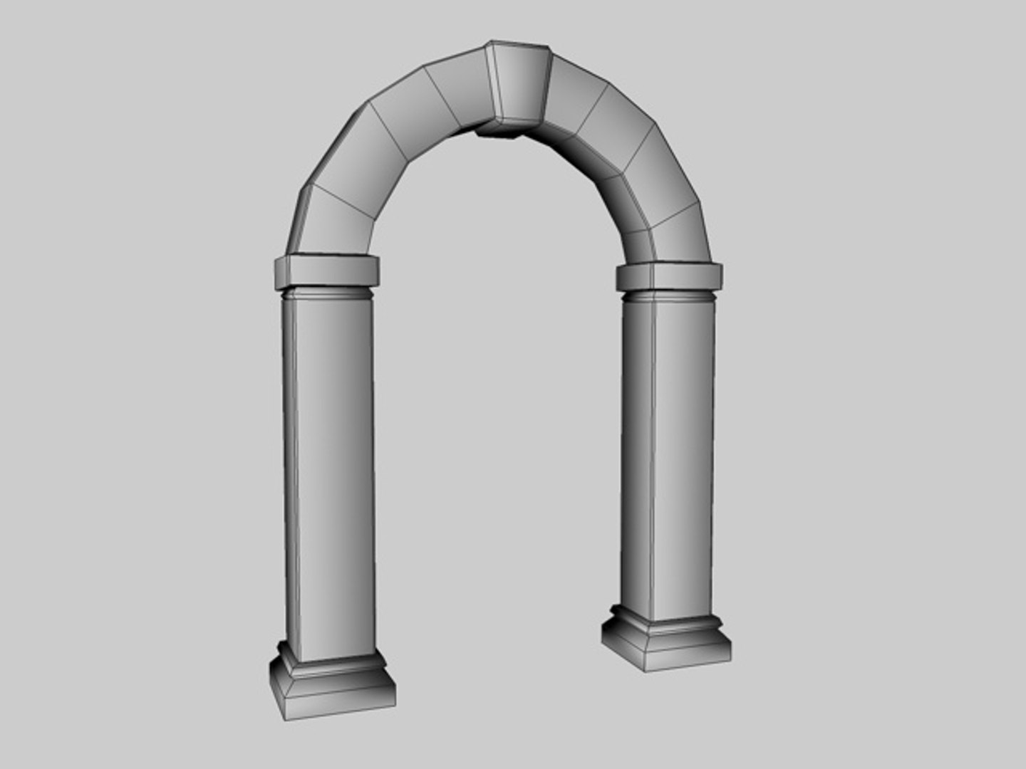 3d Stone Portal Model