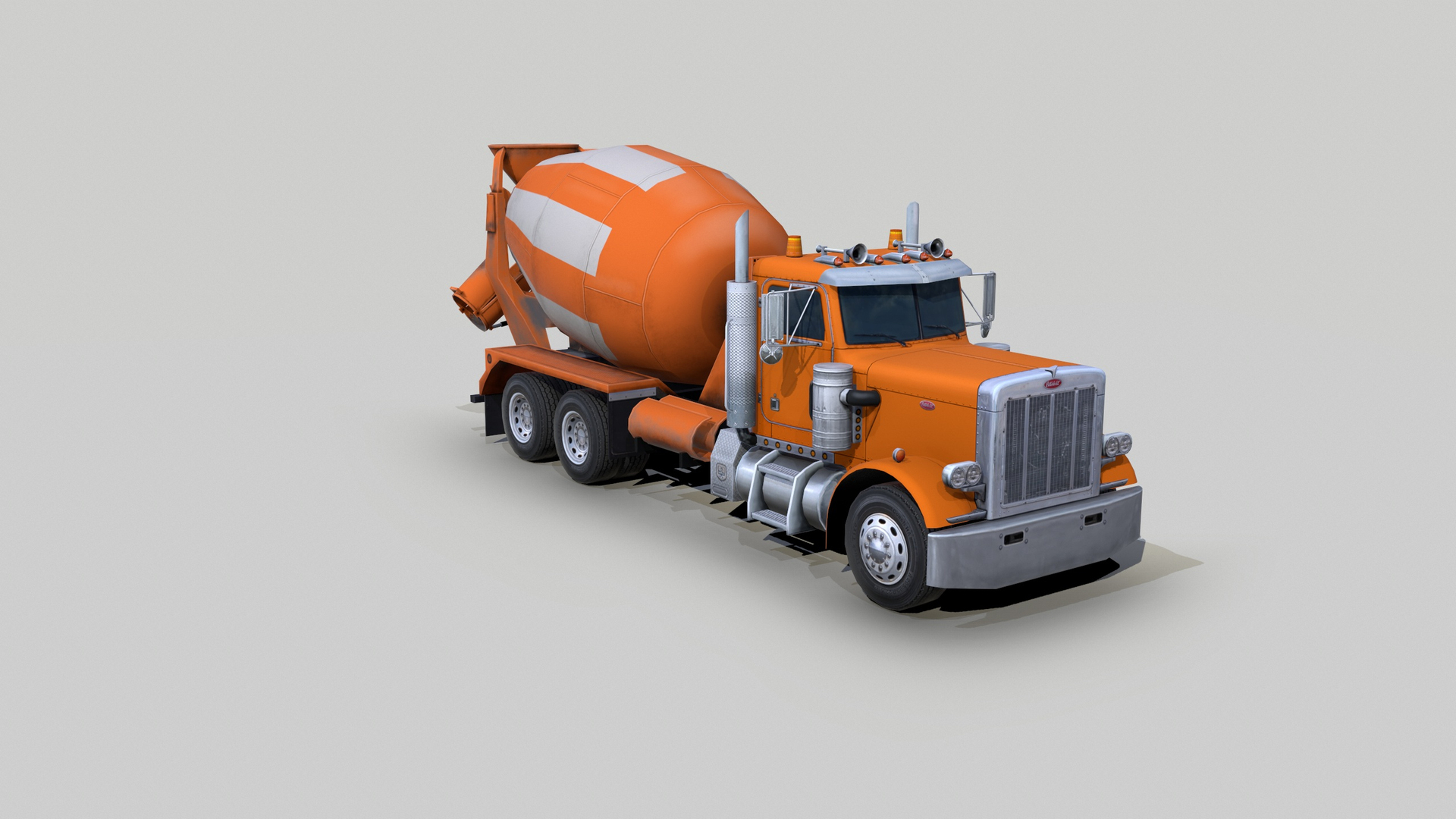 3D Peterbilt 359 1972 Mixer Truck S01 Model - TurboSquid 2089931