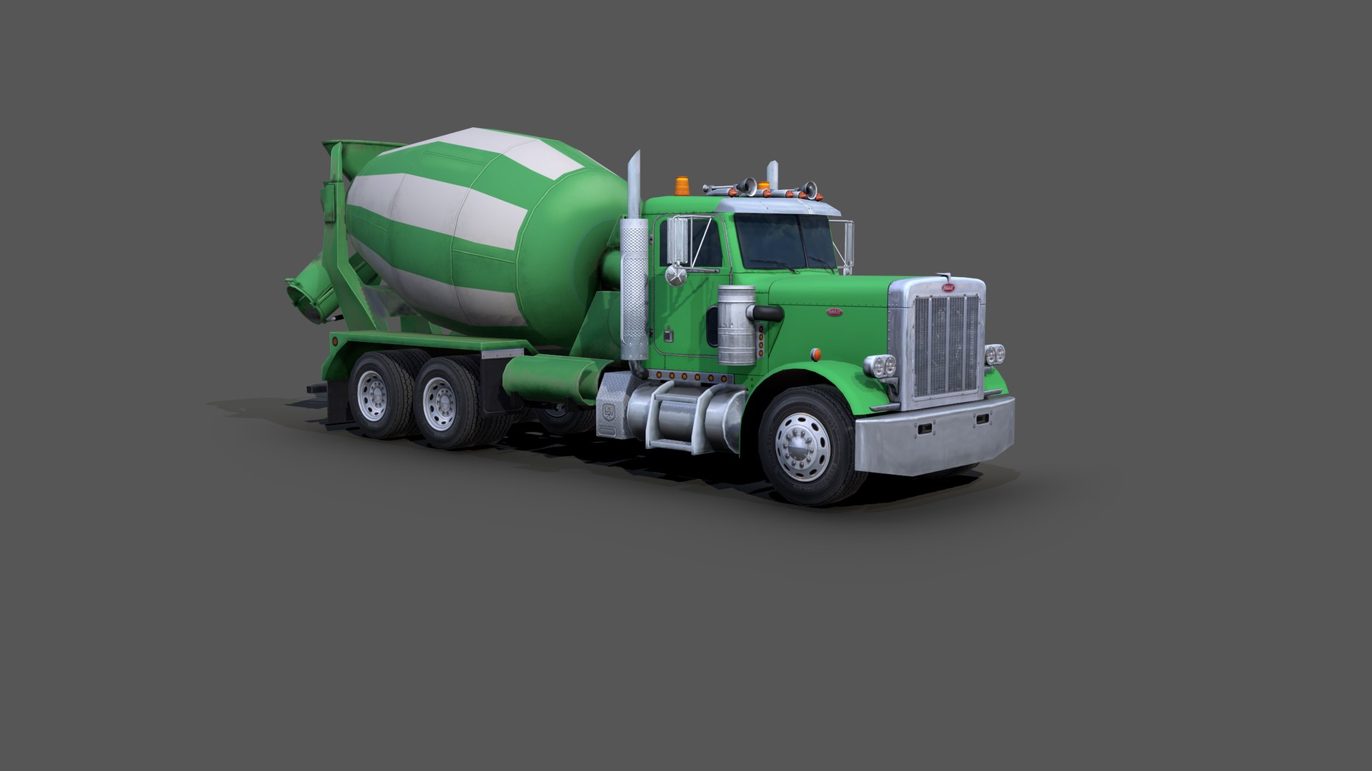 3D Peterbilt 359 1972 Mixer Truck S01 Model - TurboSquid 2089931