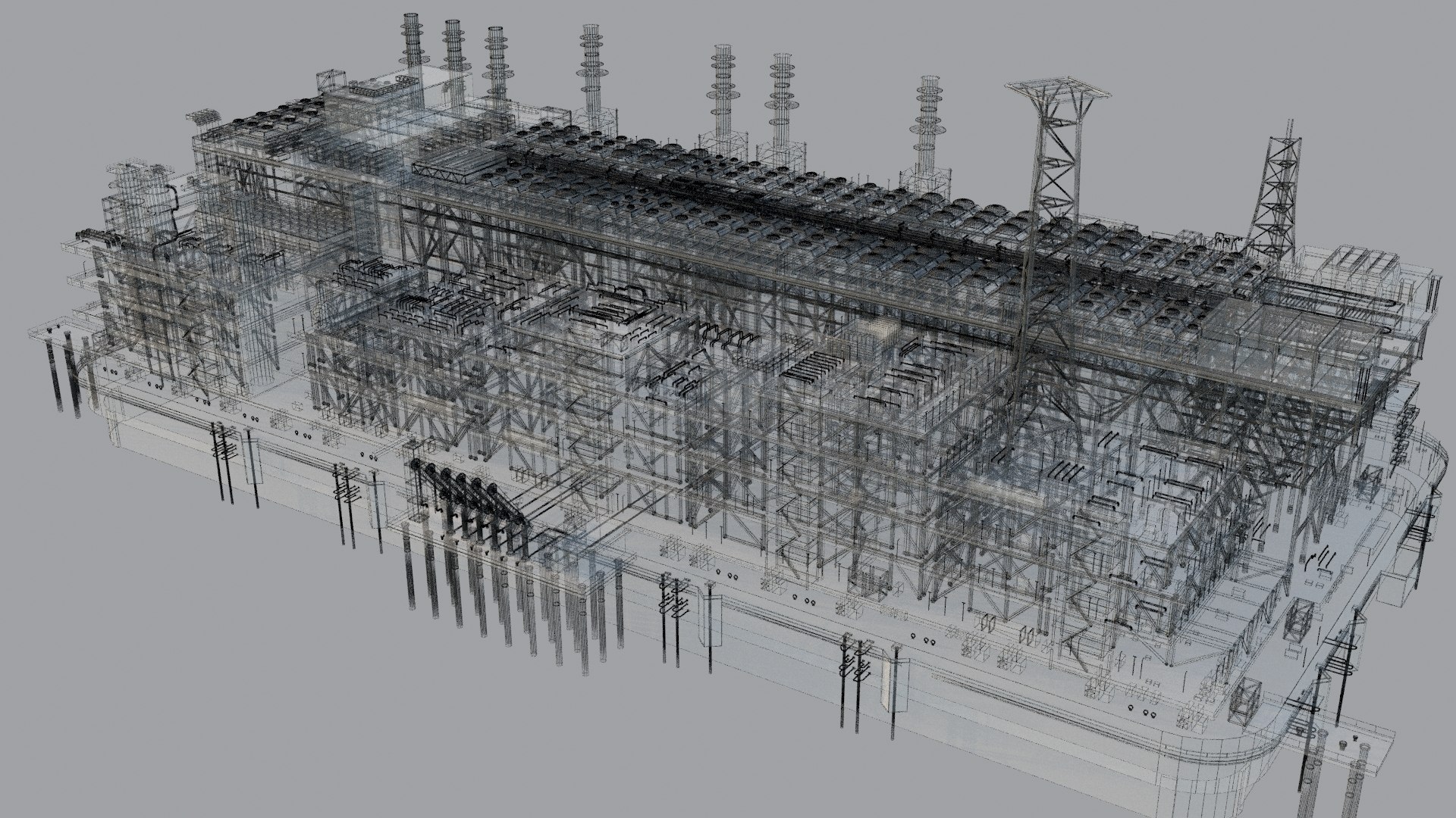 3D Model LNG Plant - TurboSquid 2120389