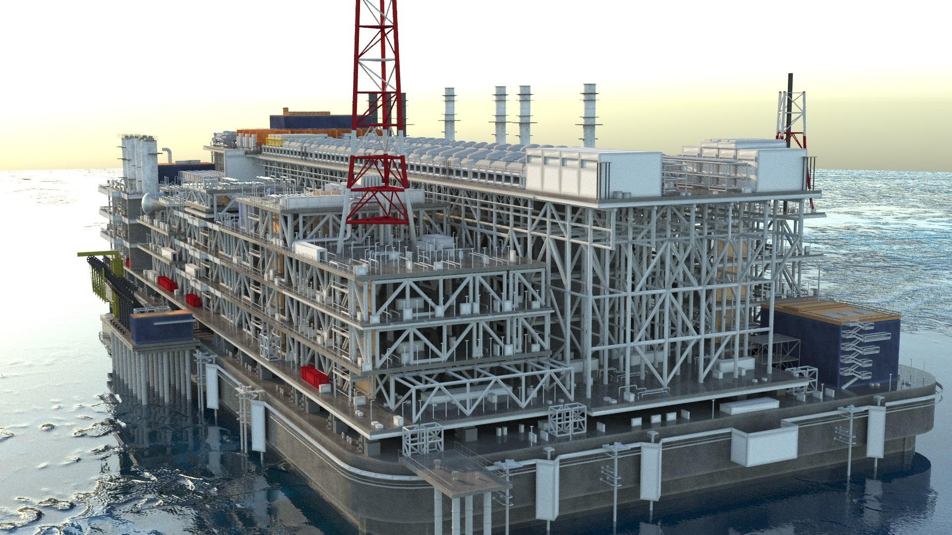 3D Model LNG Plant - TurboSquid 2120389
