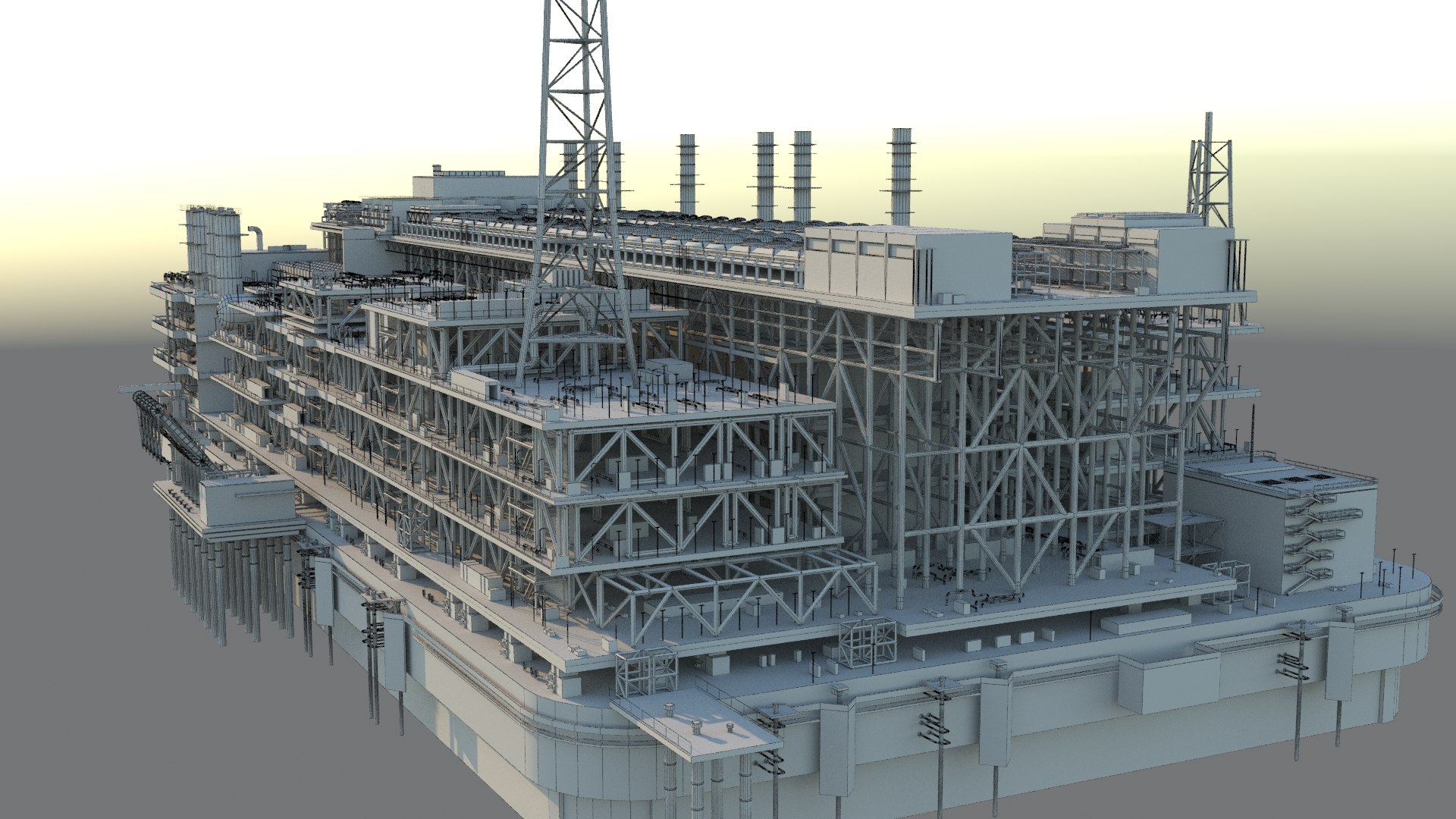 3D Model LNG Plant - TurboSquid 2120389